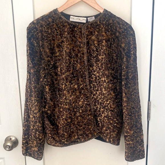 Scala | Jackets & Coats | Vintage Scala Beaded Jacket | Poshmark